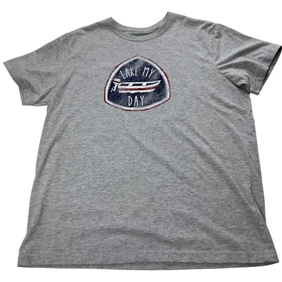 State of Mine | Shirts | State Of Mine Lake My Day Boat Graphic Gray ...